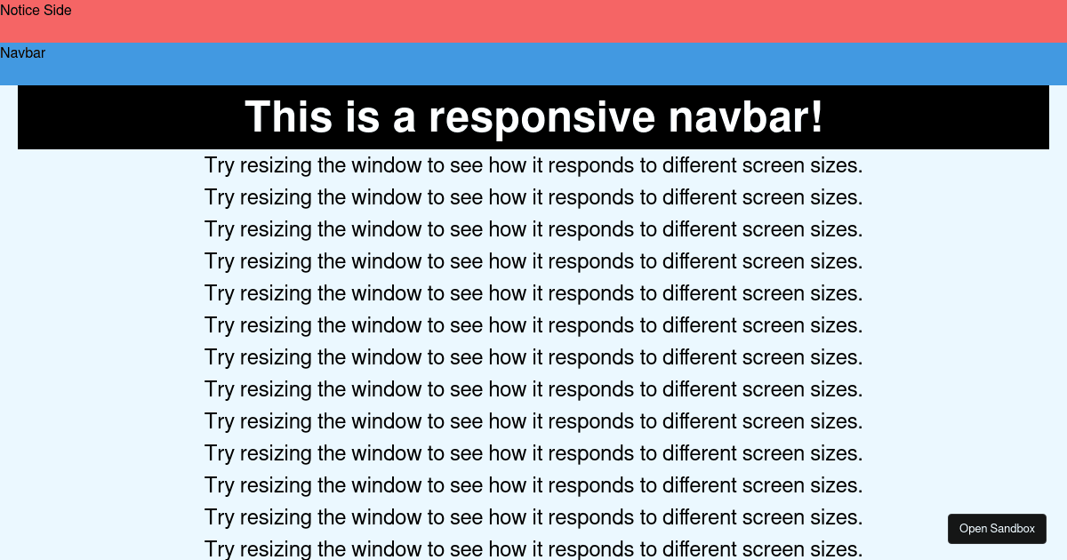 tailwind-navbar-react example (forked) - Codesandbox