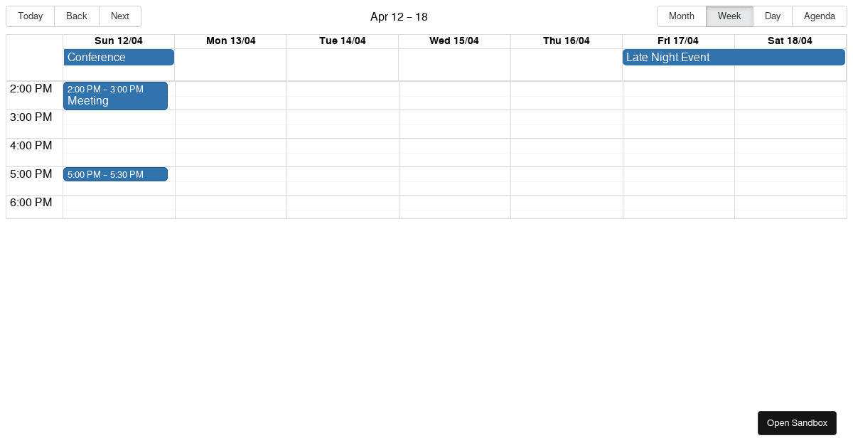 React Big Calendar Drag And Drop Events Between Months Forked Codesandbox