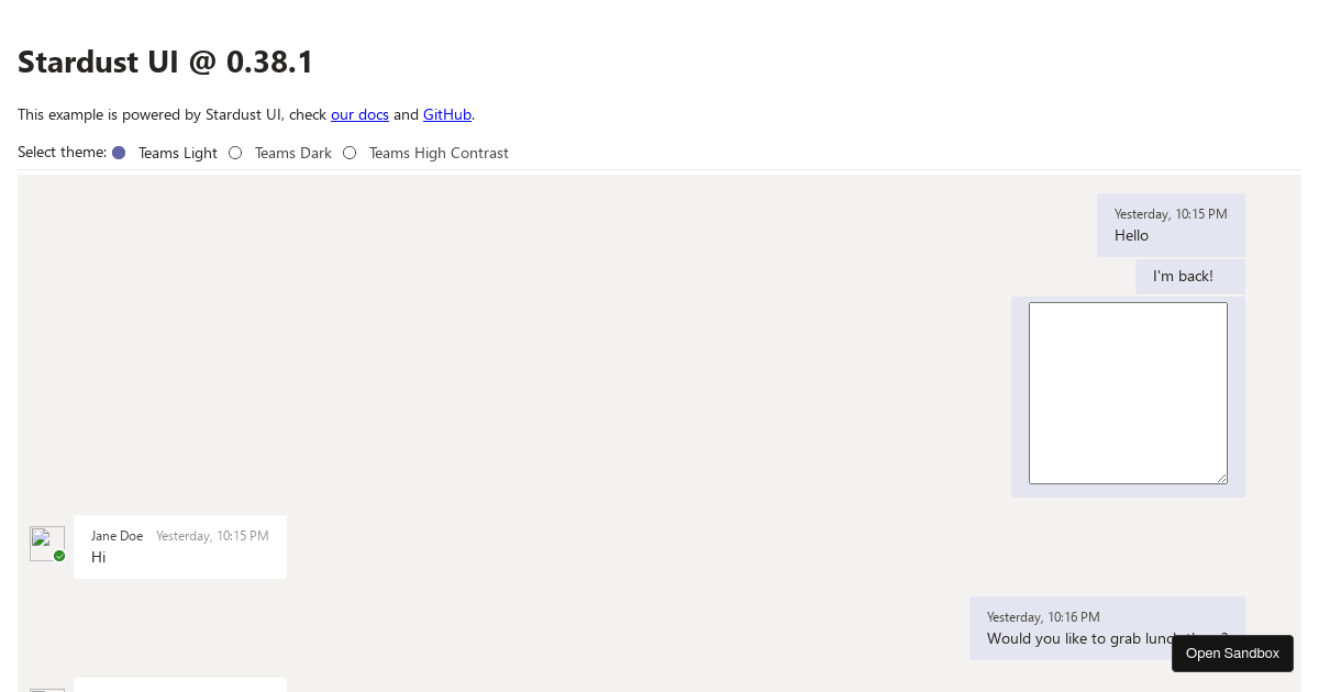 stardust-ui-example - Codesandbox