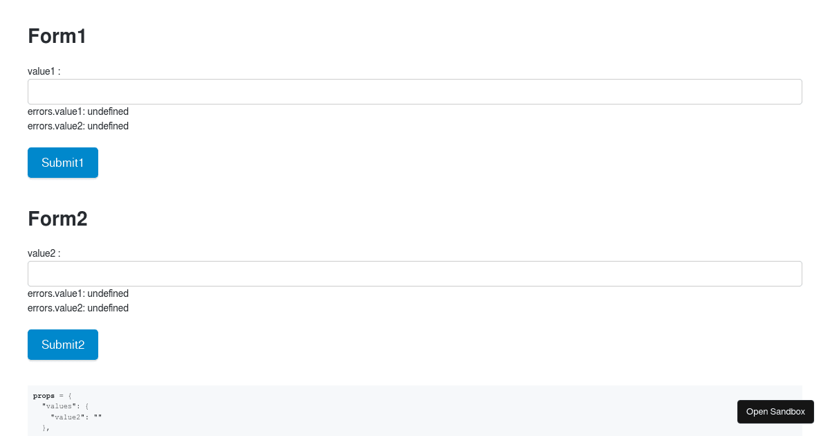Formik Codesandbox Template - Codesandbox