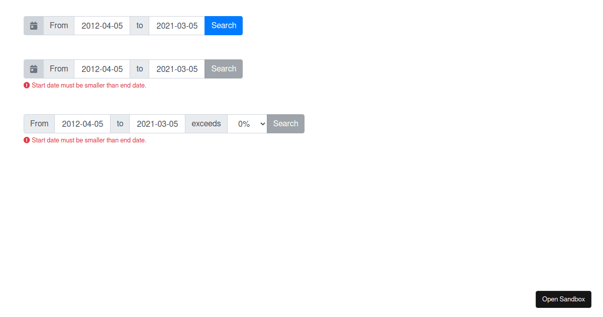 Bootstrap Datepicker 19 W Bootstrap 46 Codesandbox