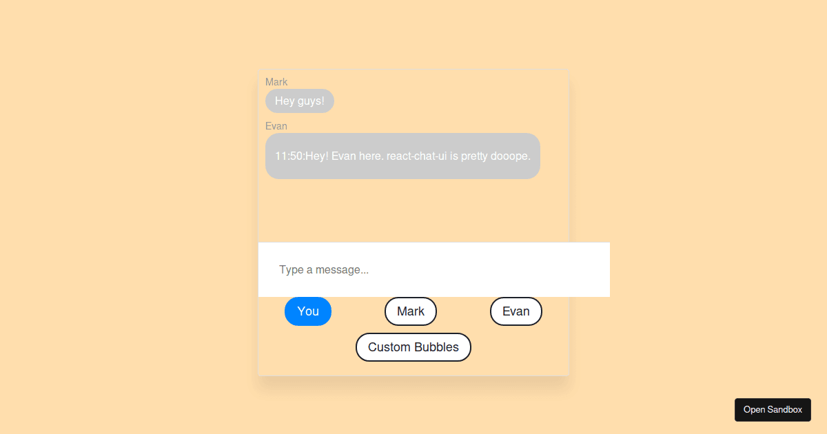 chat - Codesandbox