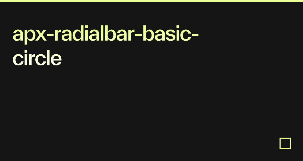 apx-radialbar-basic-circle - Codesandbox