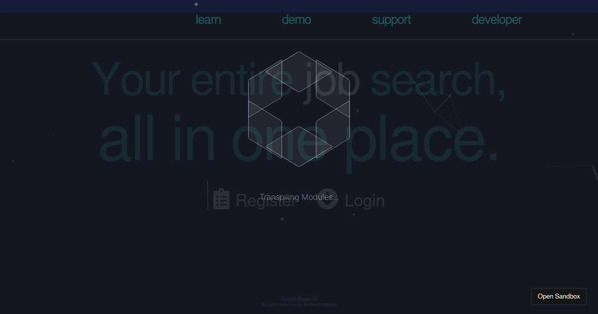 touchbase-frontend - Codesandbox