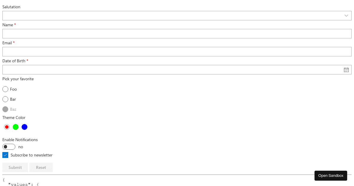 Formik Office Ui Fabric React Example Forked Codesandbox
