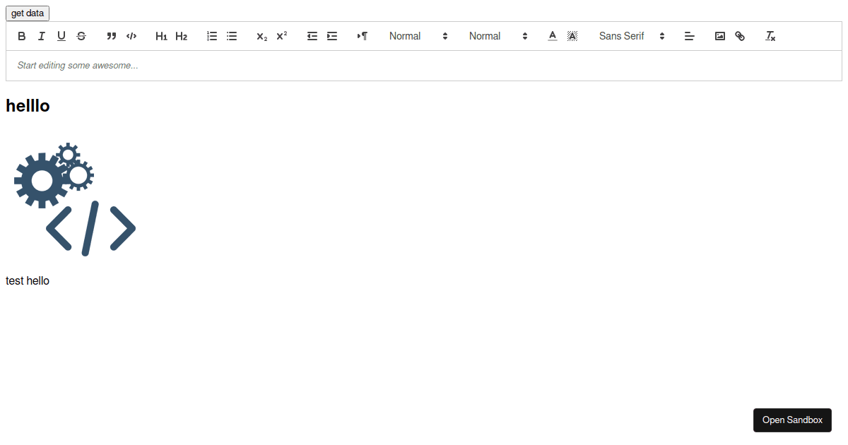 quill-editor - Codesandbox