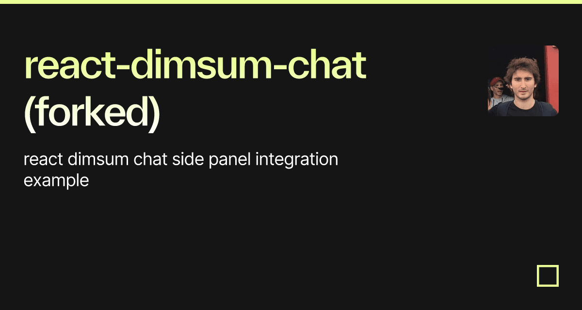 react-dimsum-chat (forked) - Codesandbox react-dimsum-chat (forked) - Codesandbox