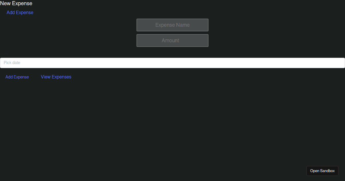 expense-tracker - Codesandbox