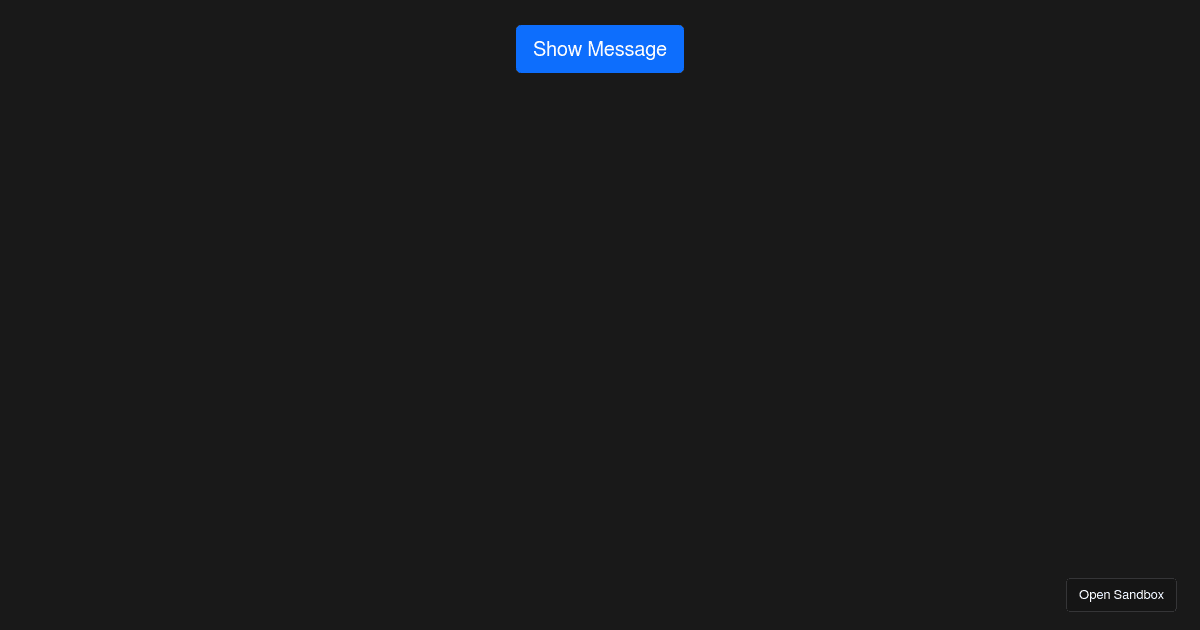Transition Hook Example Forked Codesandbox