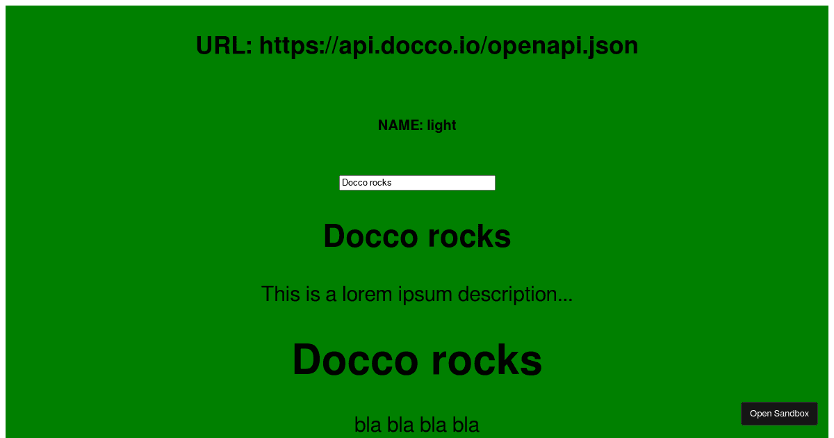 @docco/docco-react - Codesandbox