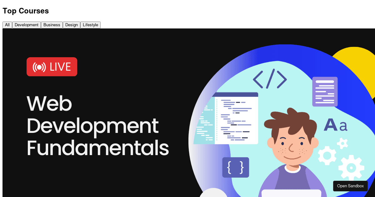 top-course-starter - Codesandbox