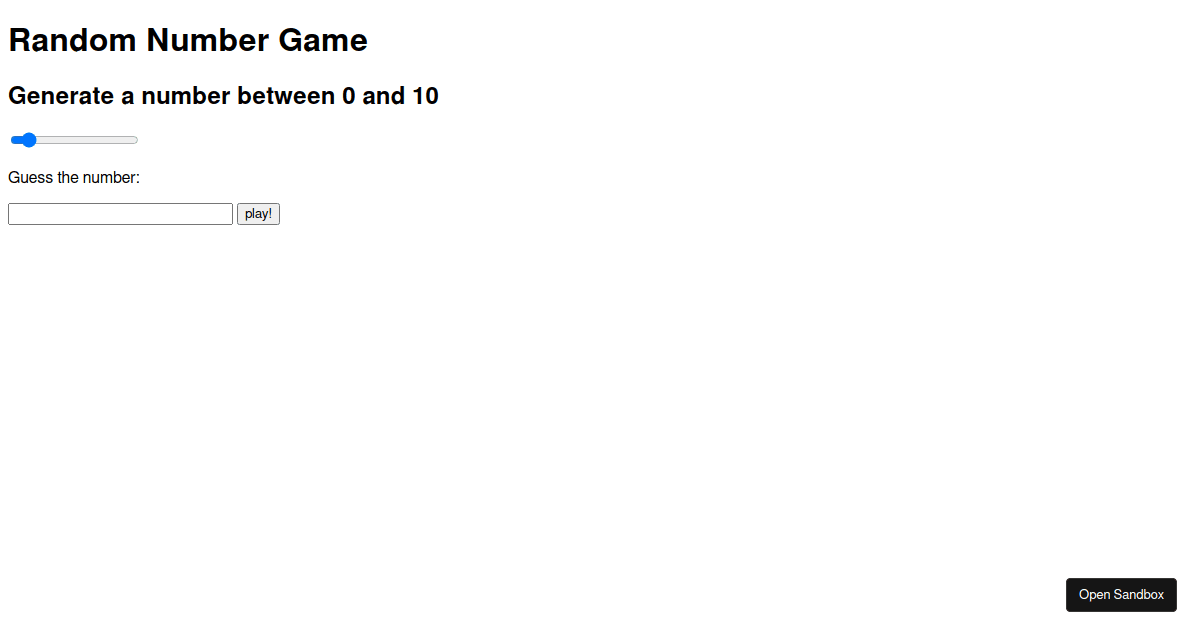 Empty Blueprint - Codesandbox