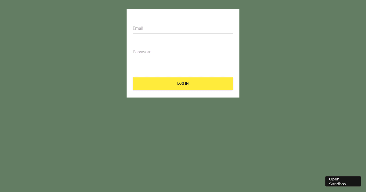 Login Form Material Ui Forked Codesandbox