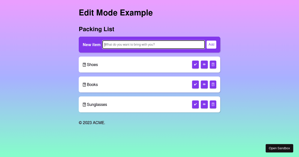 edit-mode-example - Codesandbox