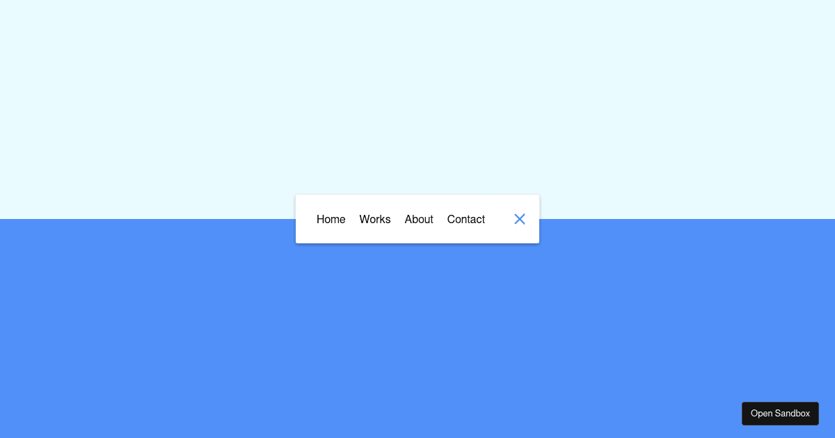 karthicktam/100-Animated-navigation - Codesandbox