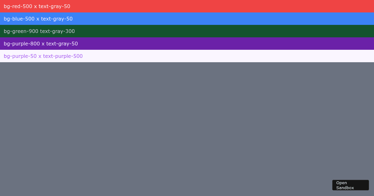 Tailwindcss Codesandbox
