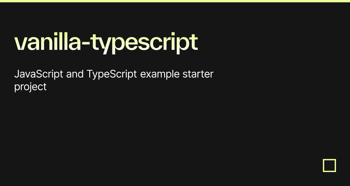 vanilla-typescript - Codesandbox