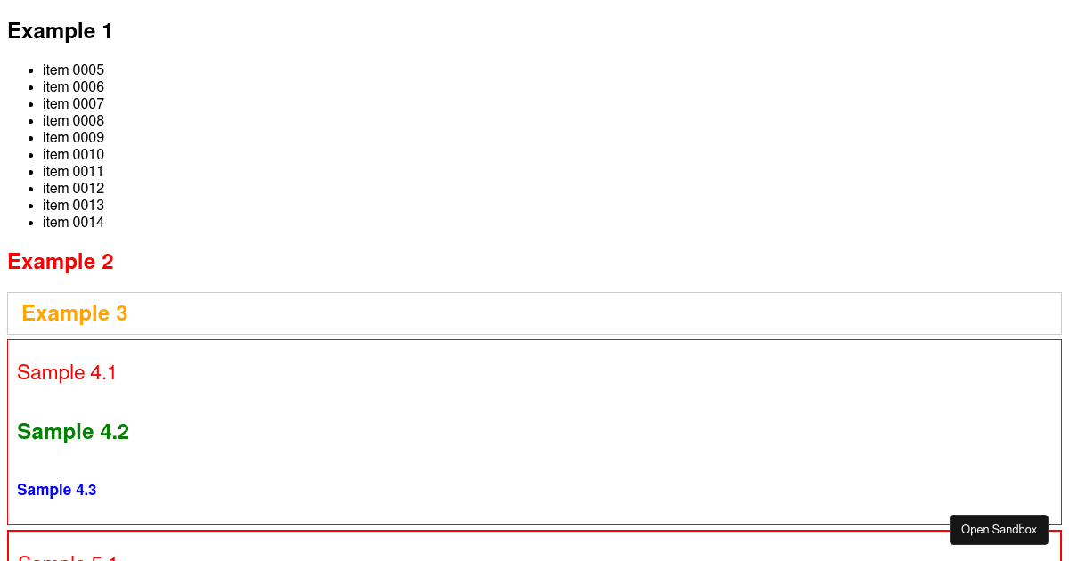 React Like Element Render Json Structure Components Codesandbox