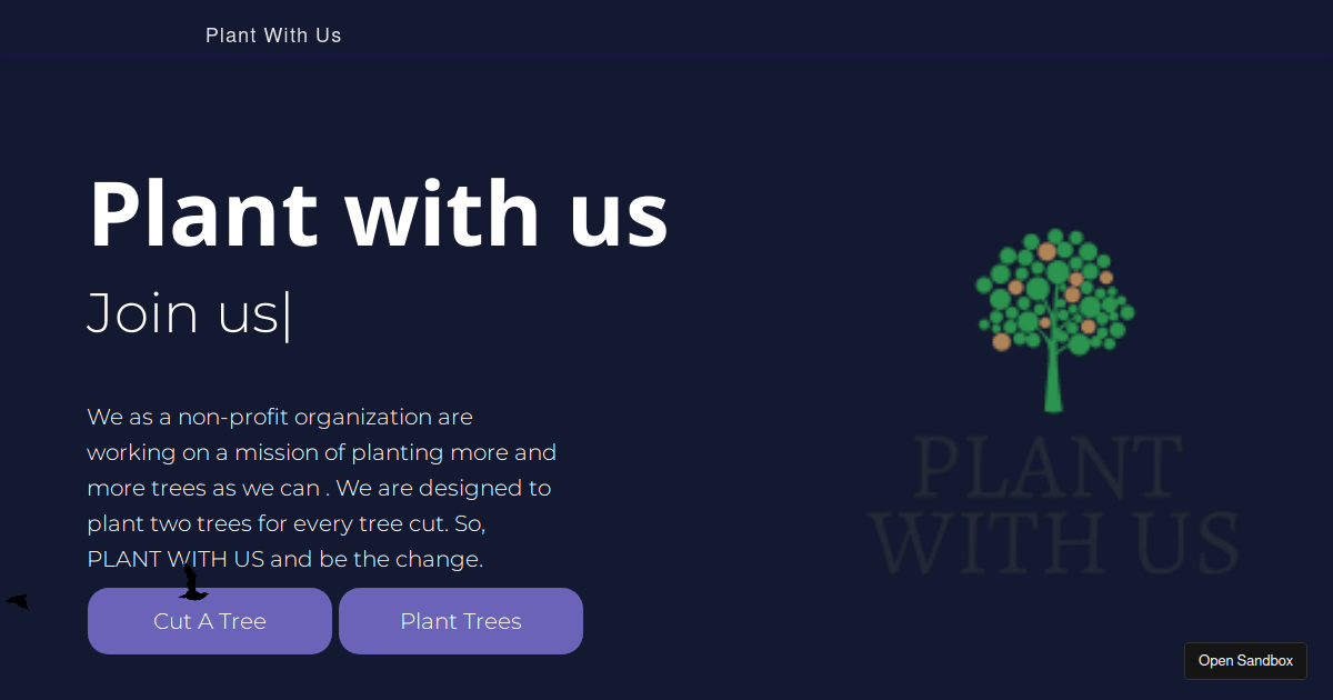 Plant-with-us (forked) - Codesandbox