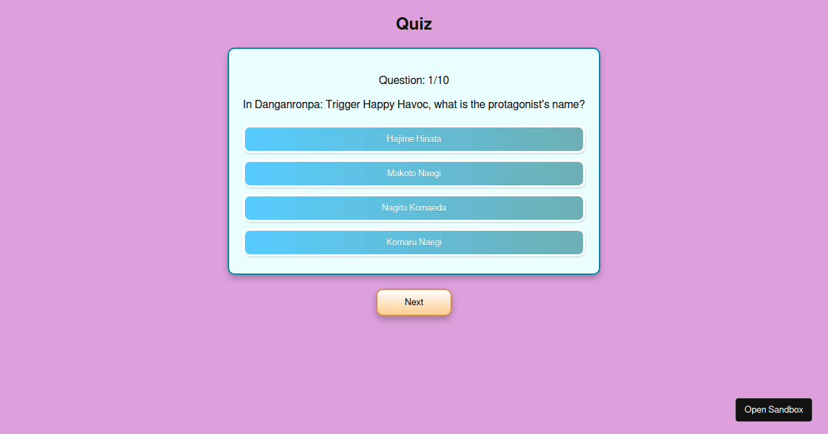 React Typescript Codesandbox
