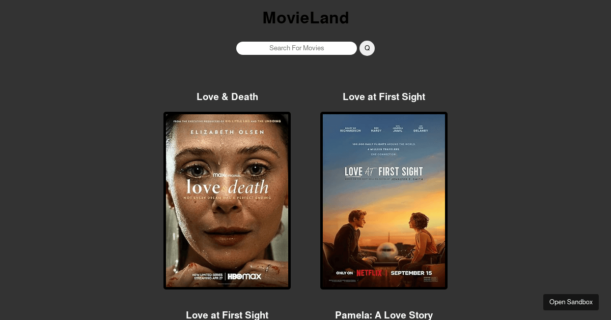 Movie App - Codesandbox