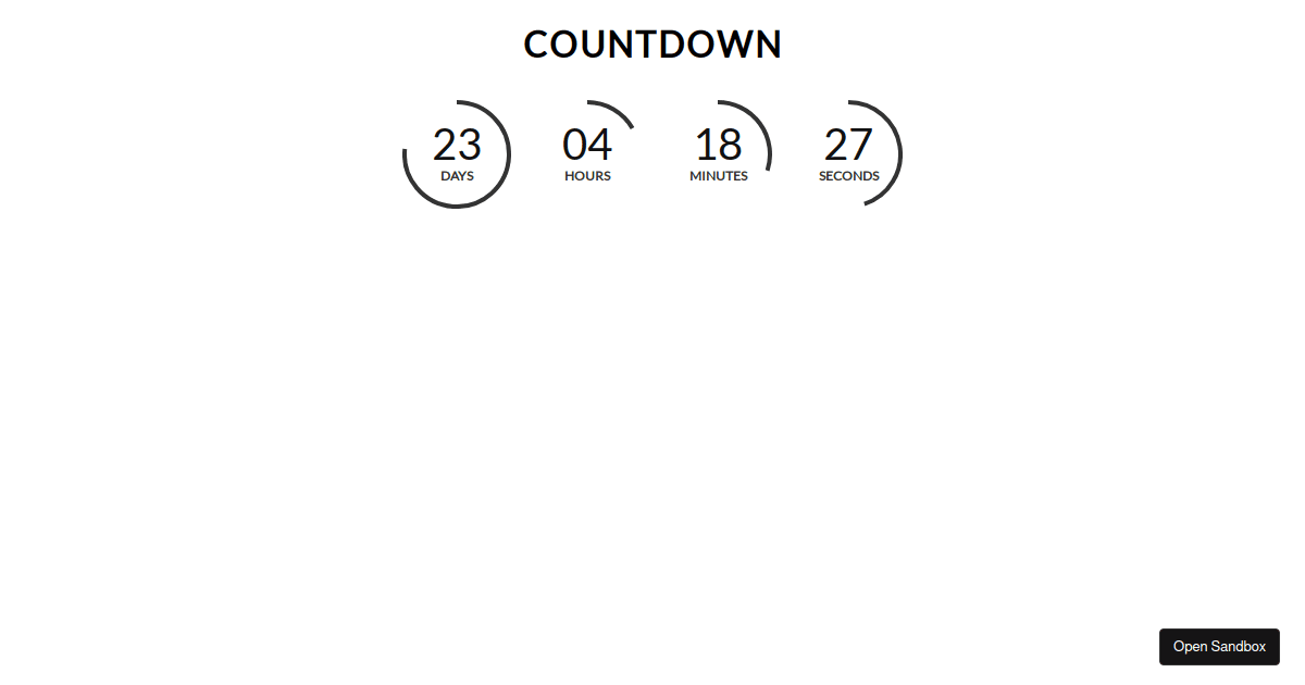 CountDown - Codesandbox