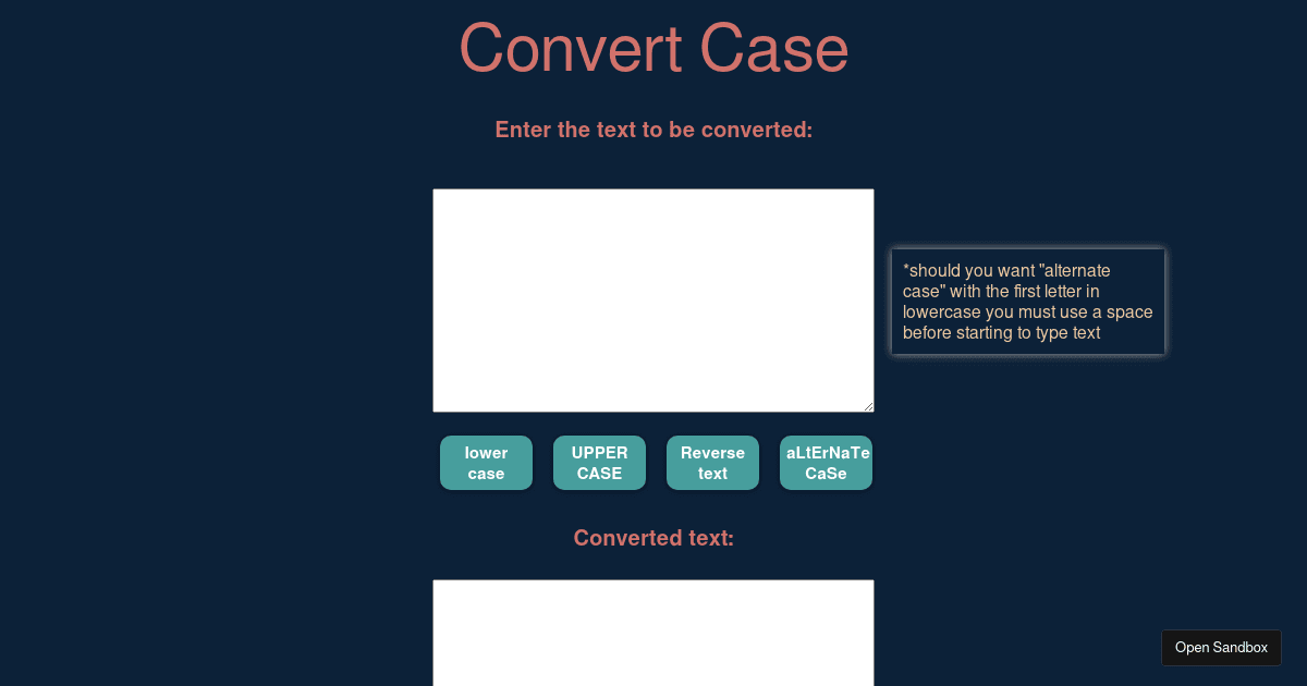convert-case - Codesandbox