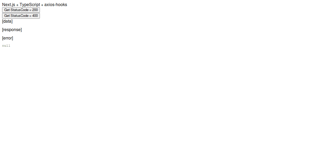 Nextjs Typescript Axios Hooks Codesandbox