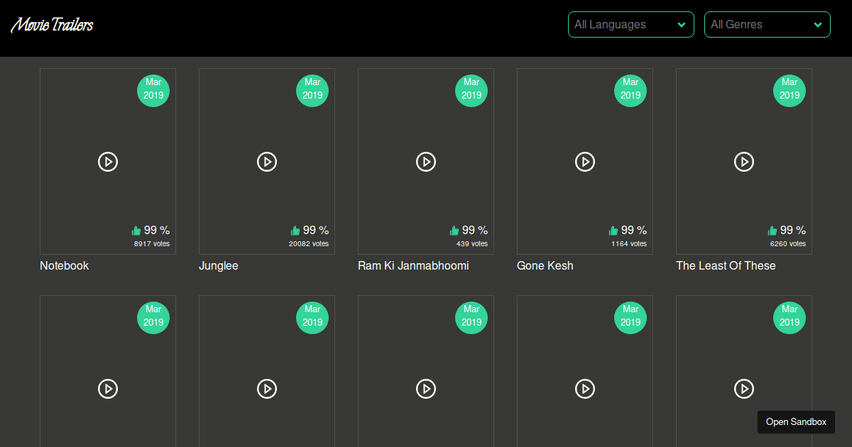 bookmyshowassignment - Codesandbox