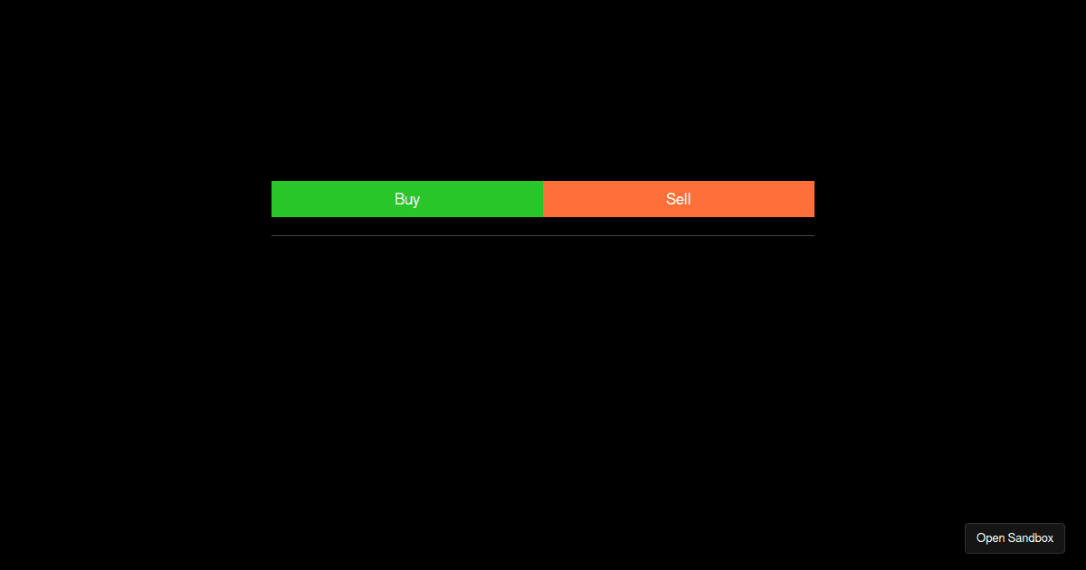 orderbook - Codesandbox