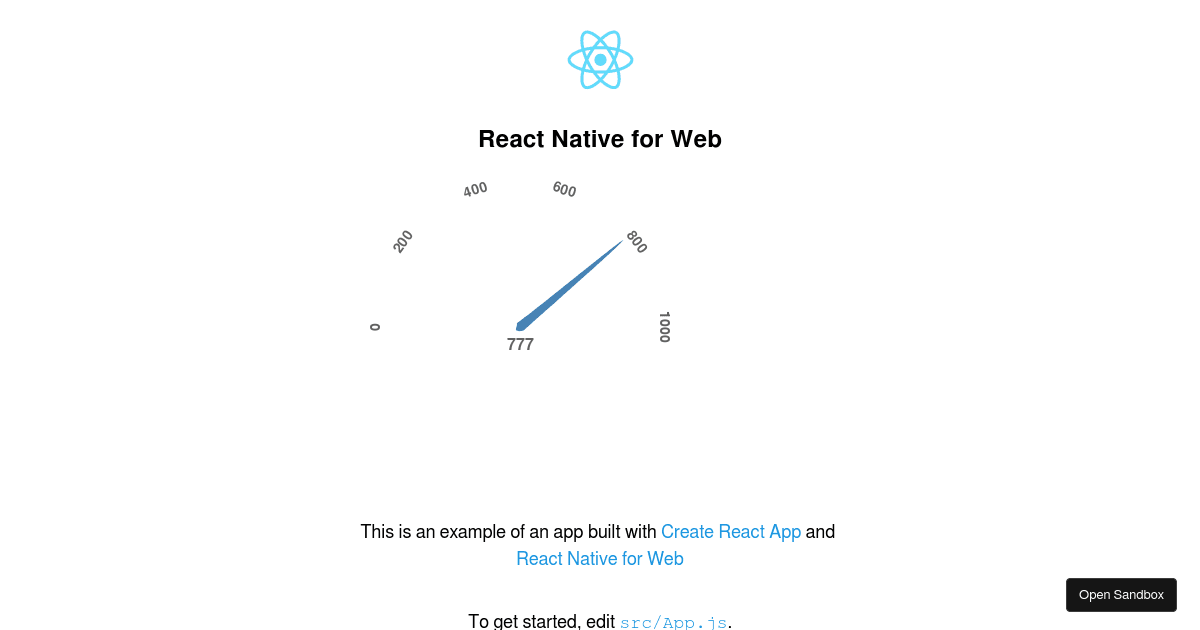 React Native (forked) - Codesandbox