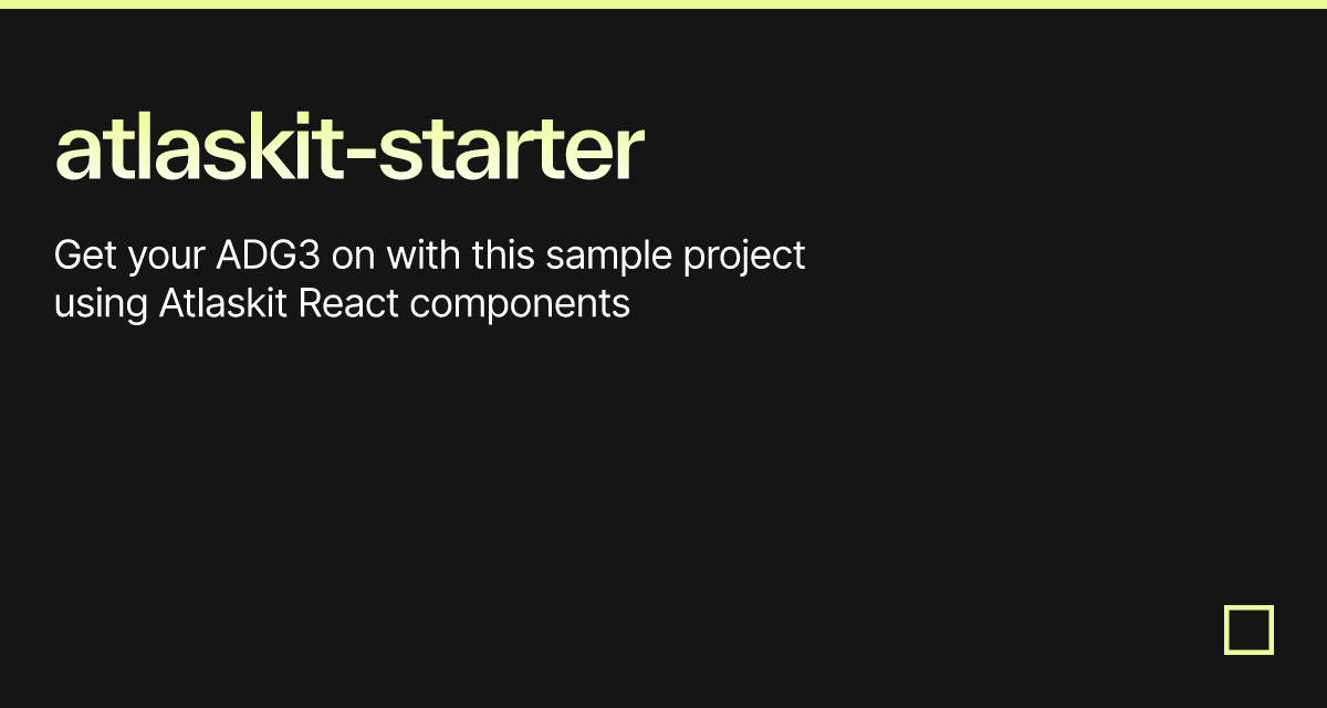 atlaskit-starter - Codesandbox