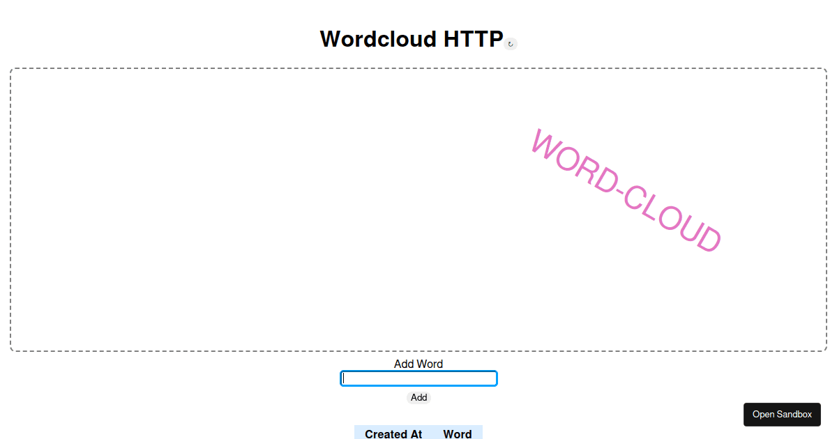 GBSL-Informatik/wordcloud-frontend-skeleton - Codesandbox