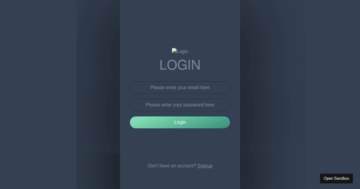 react-mua-login-sample - Codesandbox