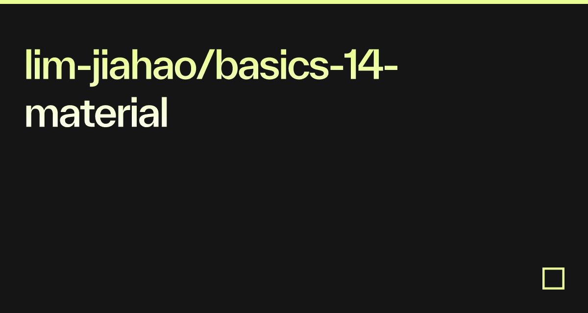 lim-jiahao/basics-14-material - Codesandbox