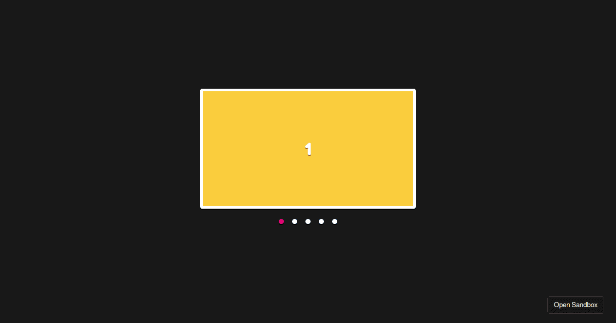 gallery - with indicator dots - Codesandbox