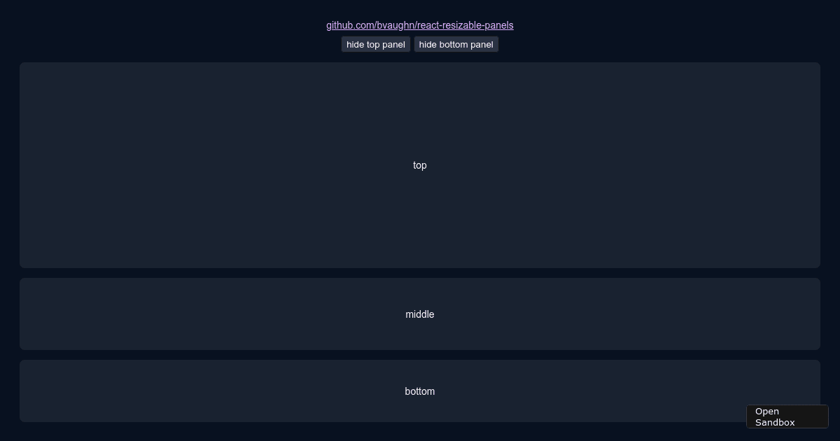 react-resizable-panels (forked) - Codesandbox