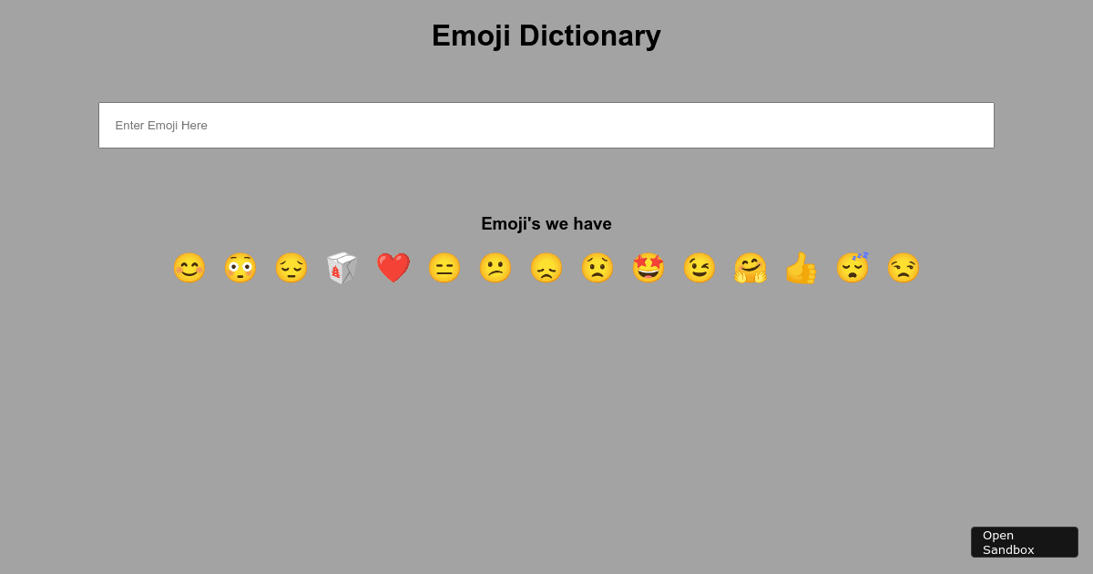 neog-reactjs-emojiappfinal - Codesandbox