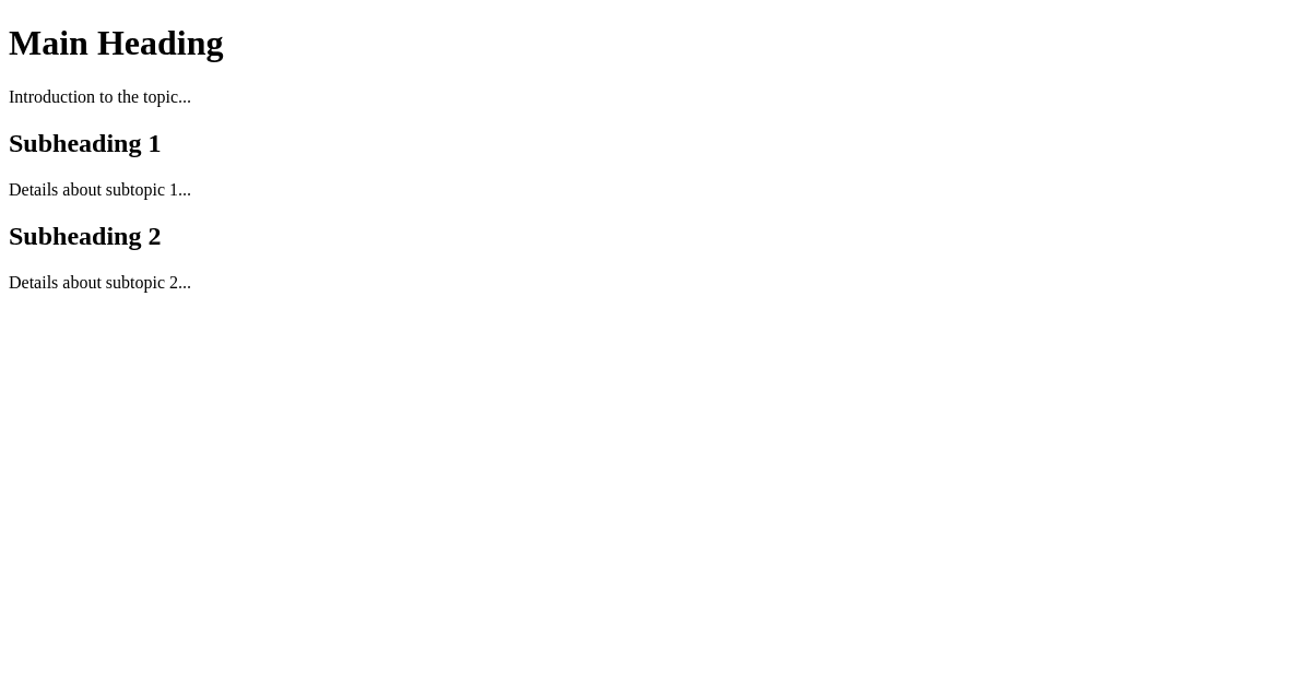 037-Proper Heading Structure - Codesandbox