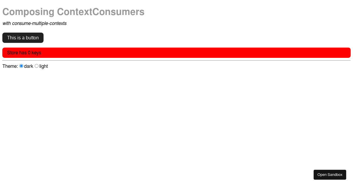 React Compose Context Consumers Demo Codesandbox