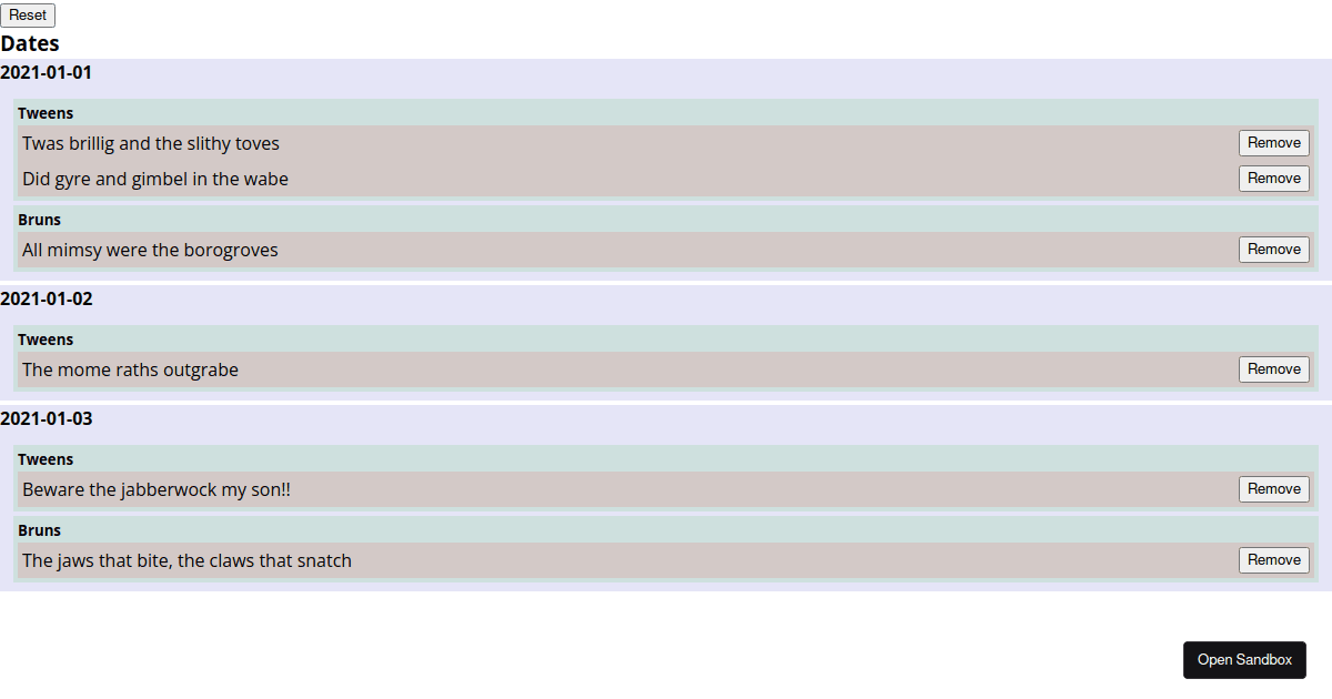 Card Transitions - Codesandbox