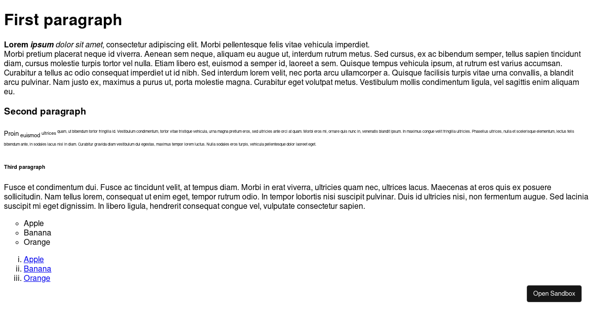 First (forked) - Codesandbox