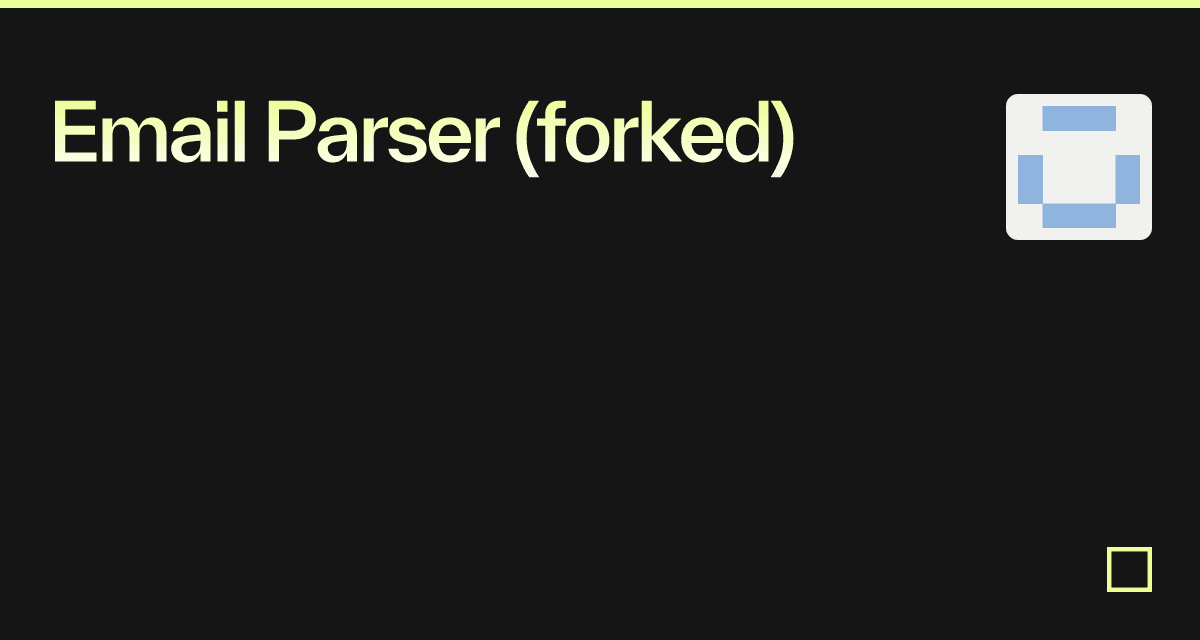 Email Parser (forked) - Codesandbox