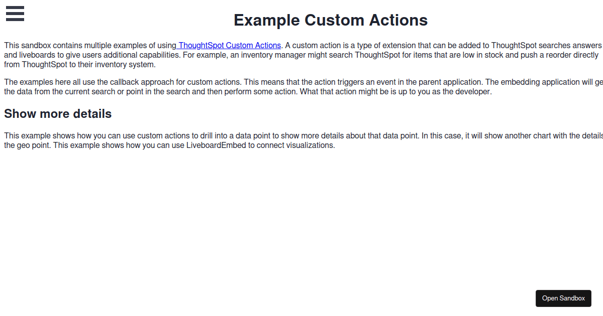 tse-custom-action-examples - Codesandbox