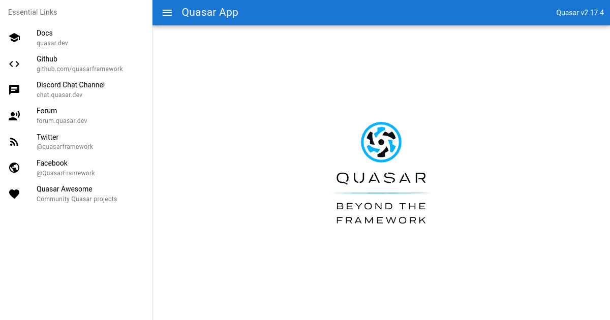 Quasar Framework - Codesandbox