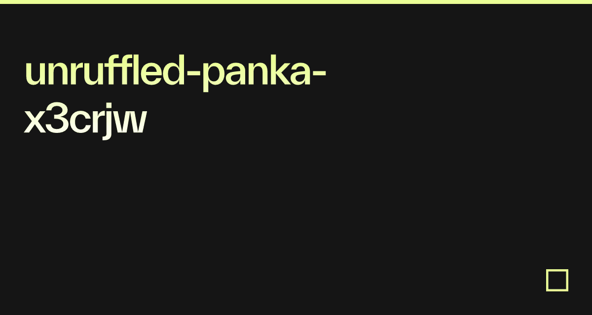 unruffled-panka-x3crjw - Codesandbox