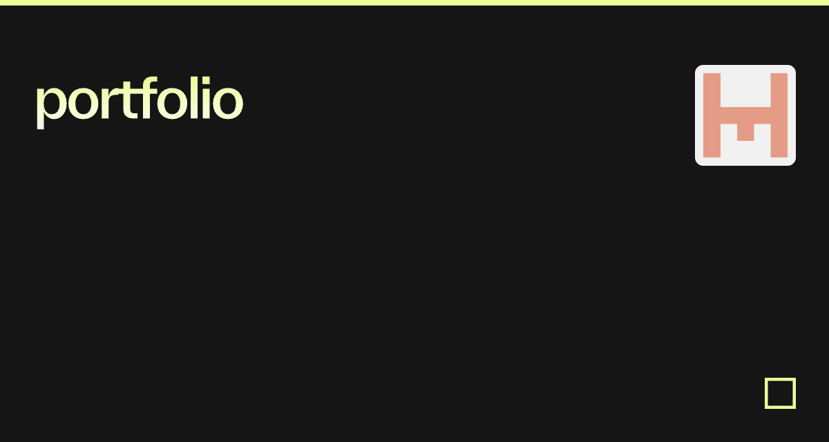 portfolio - Codesandbox