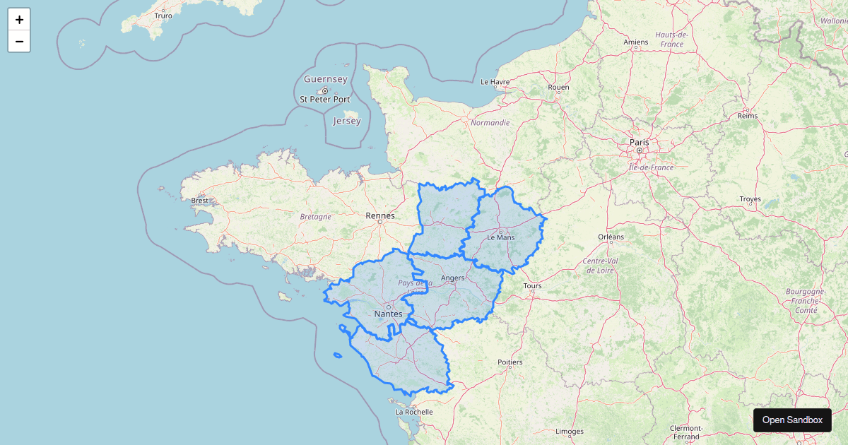 Leaflet - import Geojson - Angular 6 - Codesandbox