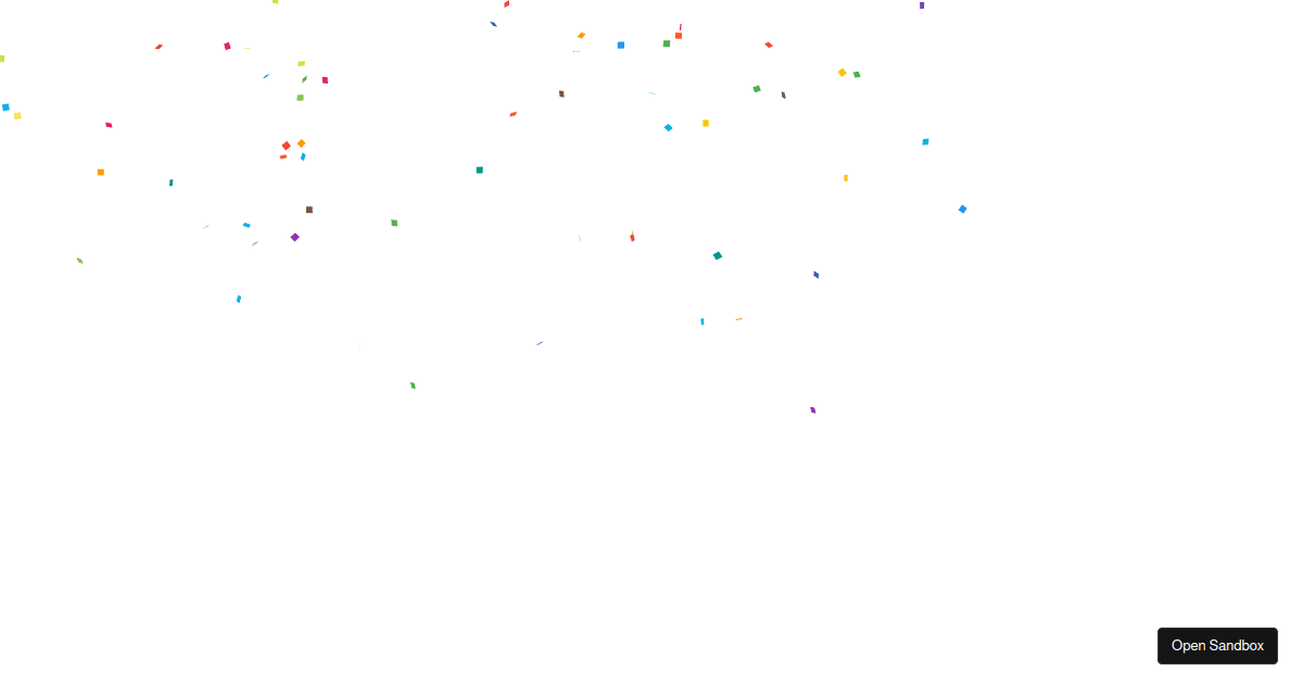 Confetti - Codesandbox