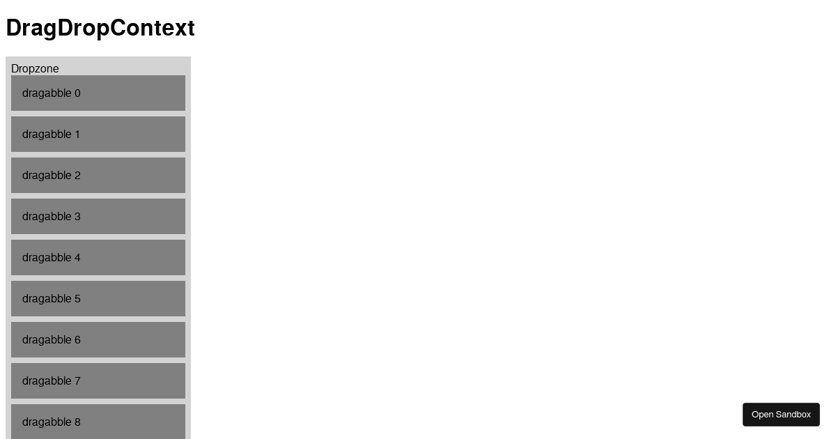 Drag and drop (forked) - Codesandbox